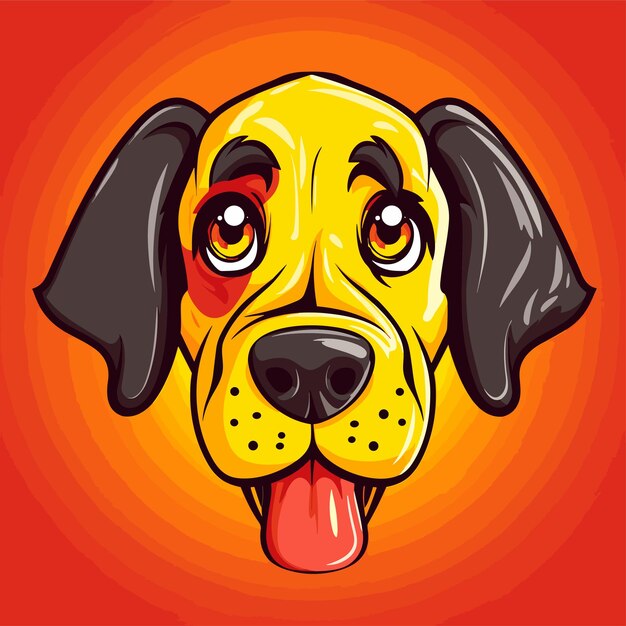 Vibrant Labrador Retriever Face with Expressive Eyes | Jiffy Designs