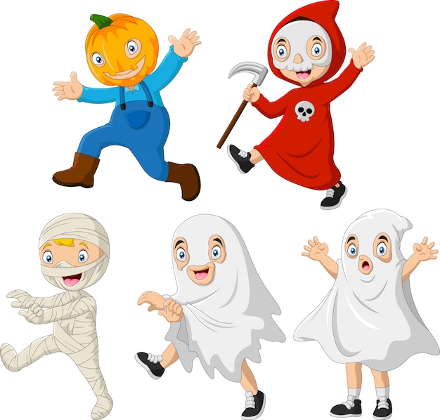 Whimsical Halloween Costume Characters in Vibrant Colors | Jiffy Designs