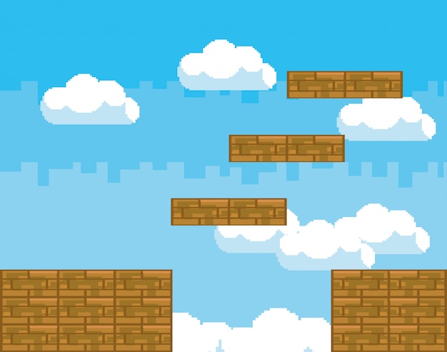 Whimsical Brick Platforms Floating in the Sky | Jiffy Designs