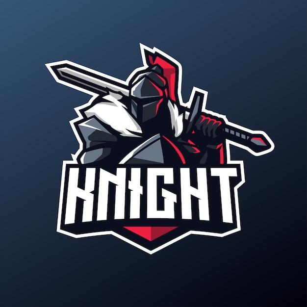 Fierce Knight Emblem with Sword and Emblem Design | Jiffy Designs