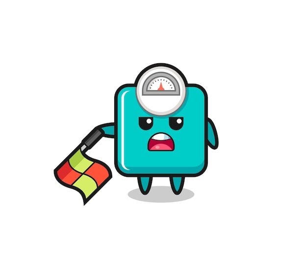 Adorable Weight Scale Character with Surprised Expression | Jiffy Designs