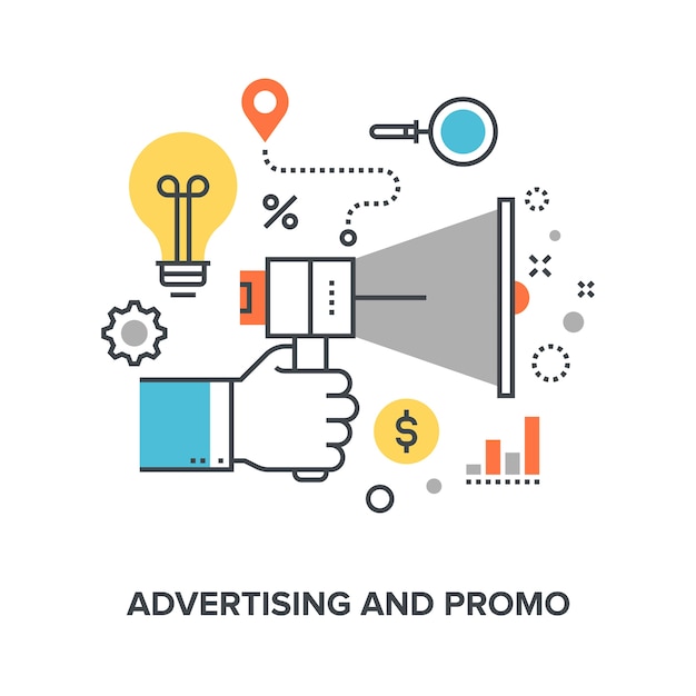 Advertising and Promotion Concept with Illustrated Elements | Jiffy Designs