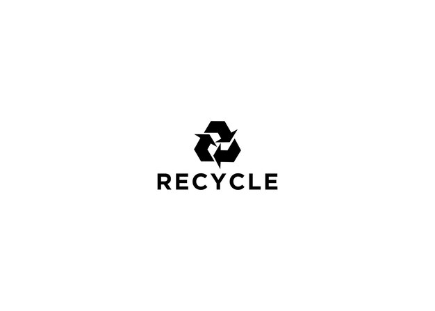 Iconic Recycle Symbol in Bold Black Design | Jiffy Designs