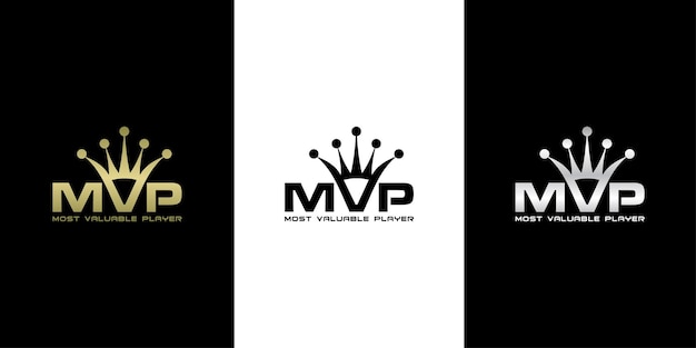 Striking MVP Logo Design with Regal Crown Emblem | Jiffy Designs