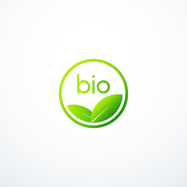 Vibrant Green Bio Leaf Logo Design | Jiffy Designs