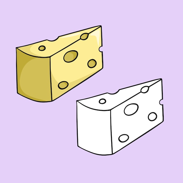 Vibrant Cheese Wedges Illustration | Jiffy Designs