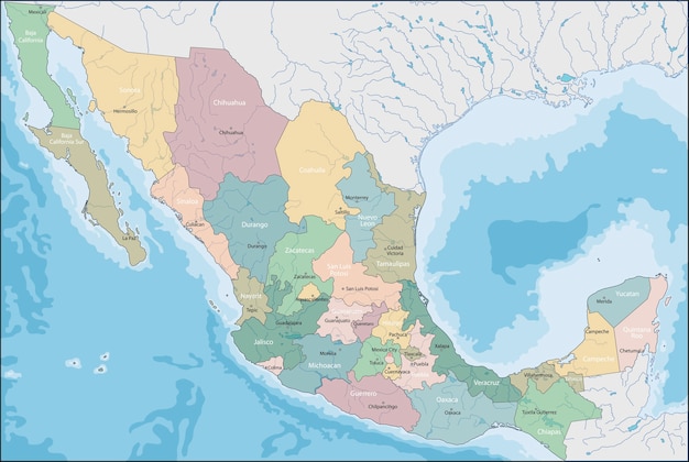 Vibrant Map of the Diverse Regions of Mexico | Jiffy Designs