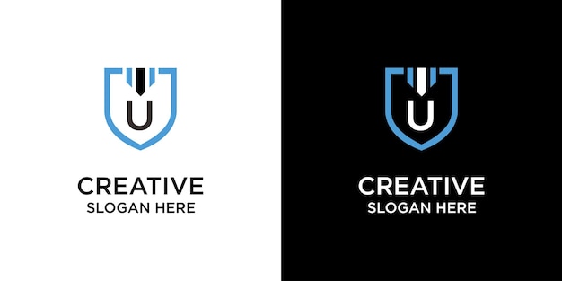 Sleek and Modern Shield-Inspired Logo with Customizable Slogan | Jiffy ...