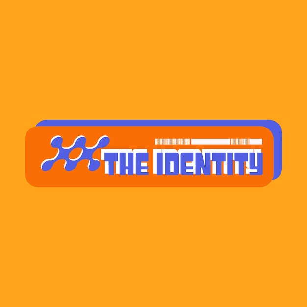 Vibrant Identity Badge with Flowing Shapes and Text | Jiffy Designs