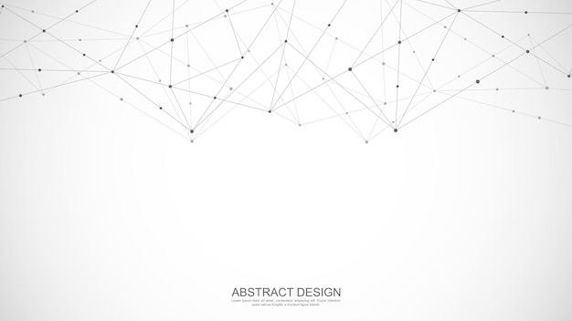Interconnected Dots and Lines in Minimalist Abstract Design | Jiffy Designs