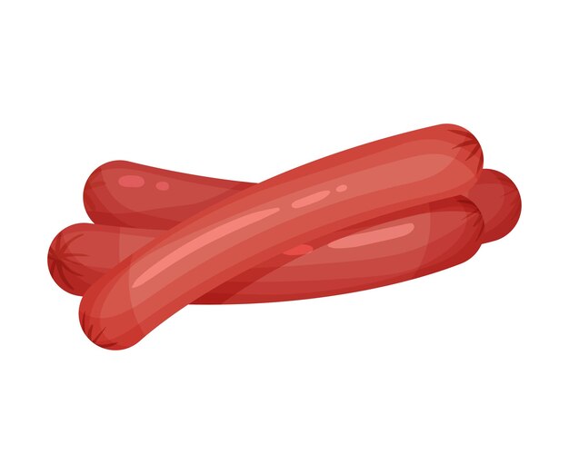 Vibrant Red Hot Dog Illustration | Jiffy Designs