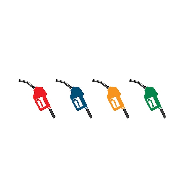 Vibrant Fuel Pump Nozzles in Vivid Colors | Jiffy Designs