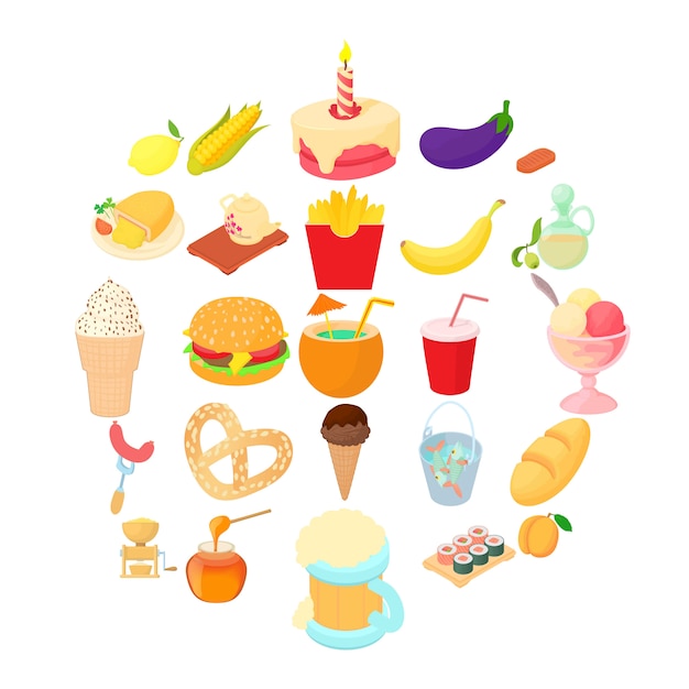 Delectable Assortment of Appetizing Food Icons | Jiffy Designs