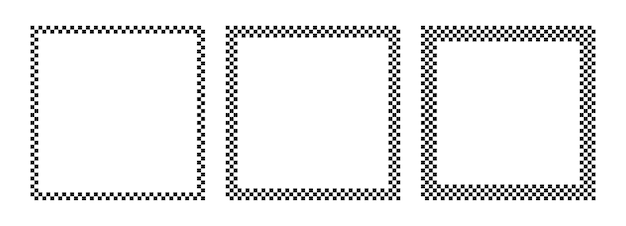 Square checker frames Racing chess borders Design for text for start ...