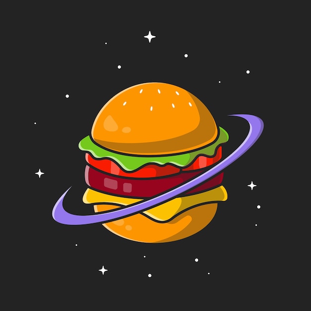 Cosmic Burger: A Galactic Culinary Delight | Jiffy Designs
