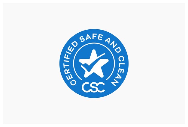 Certified Safe and Clean Seal with Prominent Star Symbol | Jiffy Designs