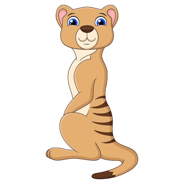 Cheerful Meerkat with Expressive Eyes and Striped Tail | Jiffy Designs