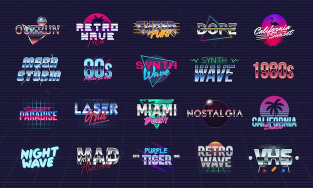 Vibrant Retro-Inspired Text Effects Collection | Jiffy Designs