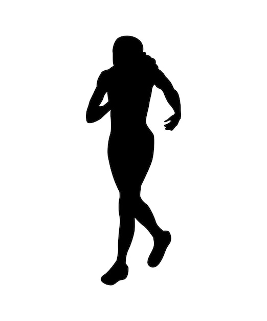 Powerful Silhouette of a Dynamic Female Figure | Jiffy Designs