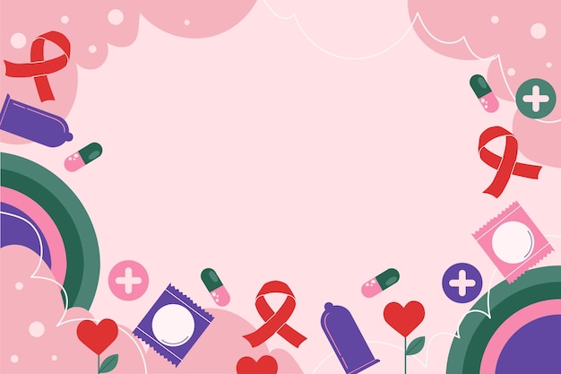 Vibrant Awareness Symbols Surround Caring Pink Background | Jiffy Designs
