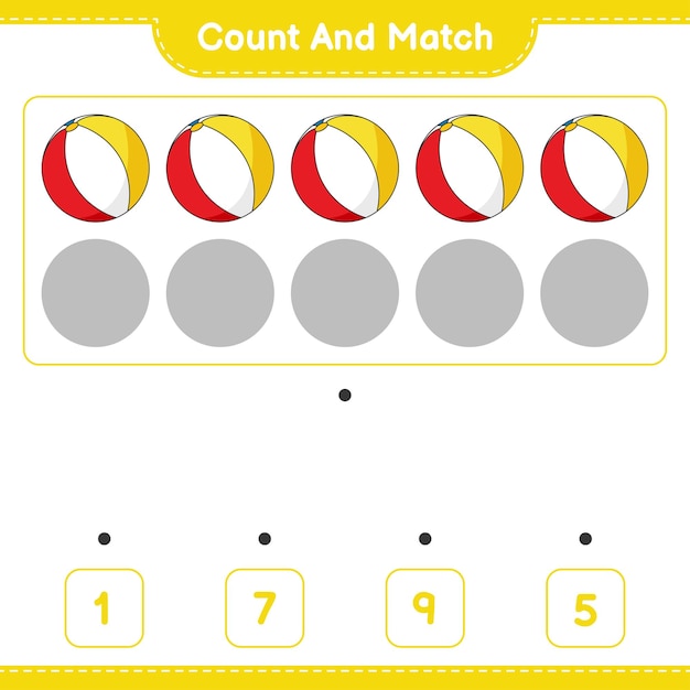 Vibrant Beach Balls: A Fun Counting Activity | Jiffy Designs