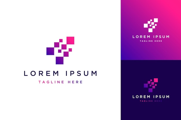 Vibrant Pixel Art Logo with Gradient Background | Jiffy Designs