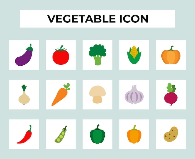 Vibrant Vegetable Icons: A Flavorful Visual Feast | Jiffy Designs