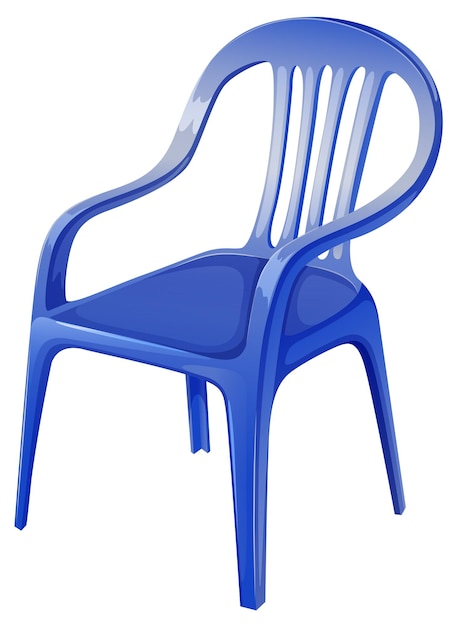 Vibrant Blue Plastic Patio Chair | Jiffy Designs