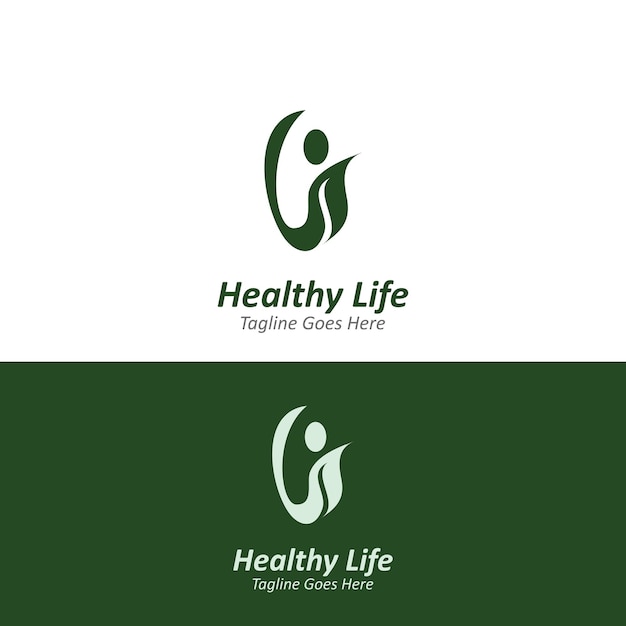 Vibrant Green Leaf-Inspired Symbol for Healthy Living | Jiffy Designs