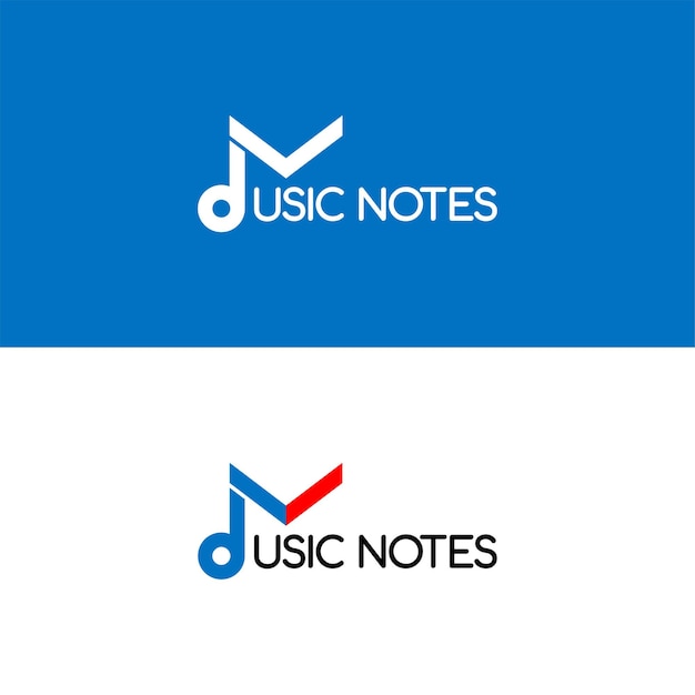 Vibrant Music Notes Logo with Bold Typography | Jiffy Designs