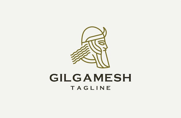 Gilgamesh: The Iconic Sumerian Hero in Minimalist Design | Jiffy Designs