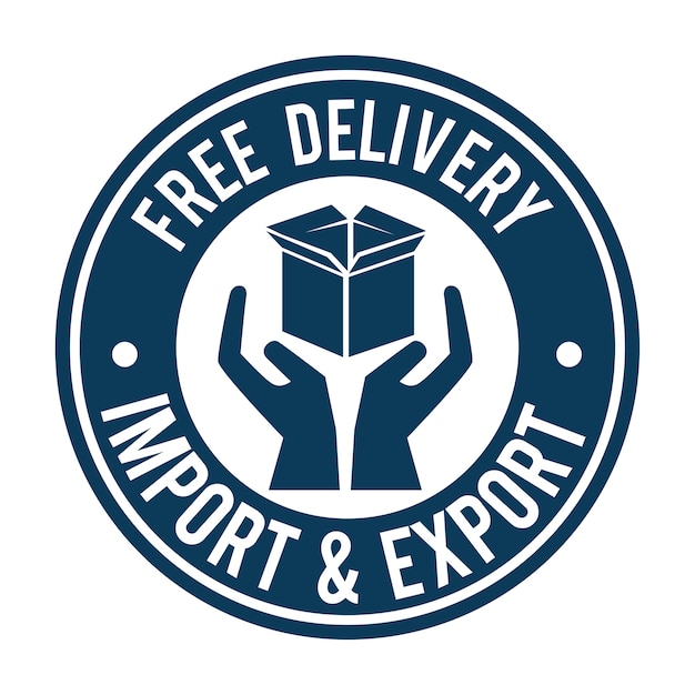 Free Delivery Import and Export Emblem Design | Jiffy Designs
