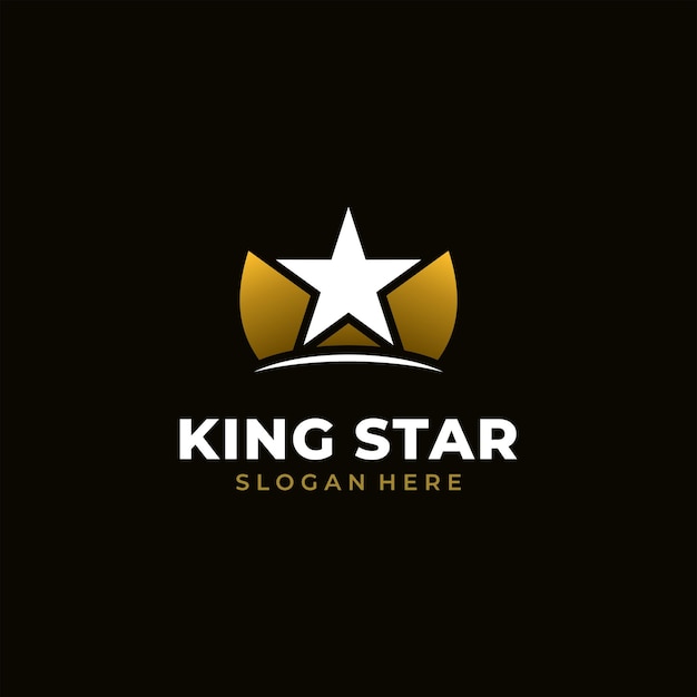 Regal Golden Star Emblem with Elegant Typographic Branding | Jiffy Designs