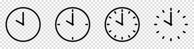 Analog Clock Faces Depicting Different Times | Jiffy Designs