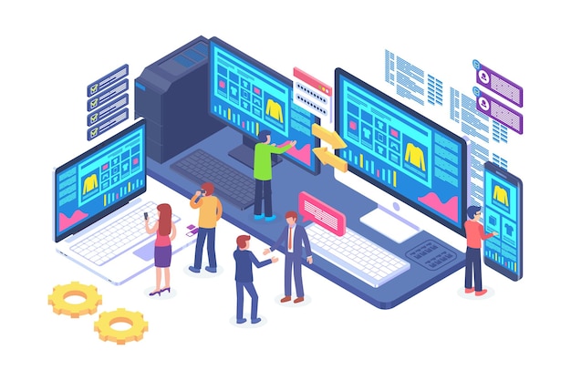 Vibrant Digital Workspace with Collaborative Analytics and Dashboards ...