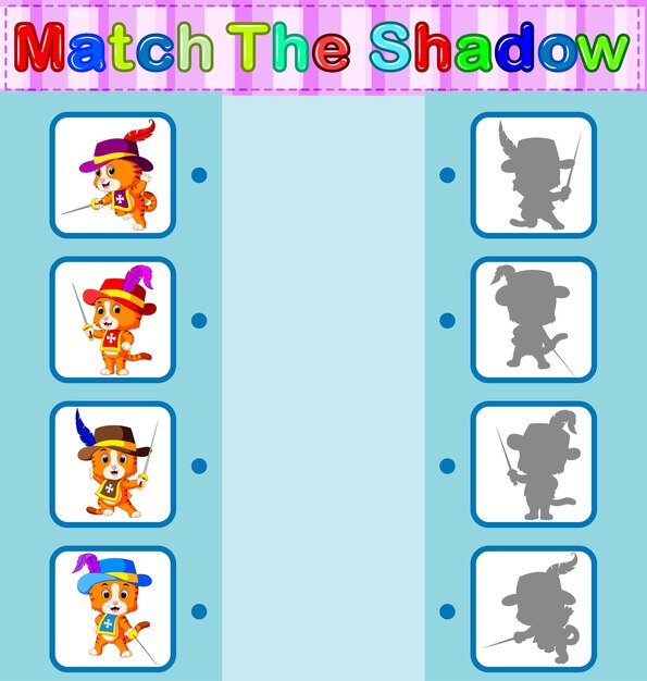 Colorful Cartoon Characters Match Their Shadows | Jiffy Designs