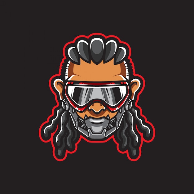 Fierce Mohawk Warrior with Futuristic Goggles and Mask | Jiffy Designs