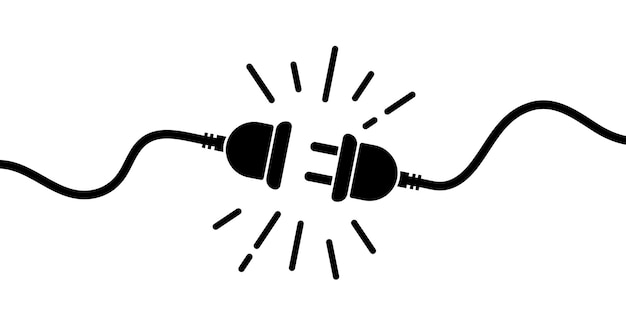 Minimalist Electrical Plug and Socket Illustration | Jiffy Designs