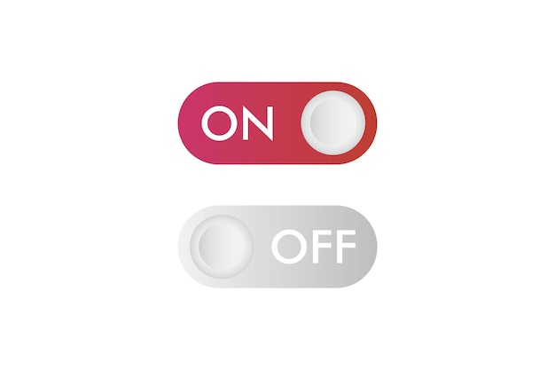 Vibrant On-Off Toggle Switch with Simple Minimalist Design | Jiffy Designs