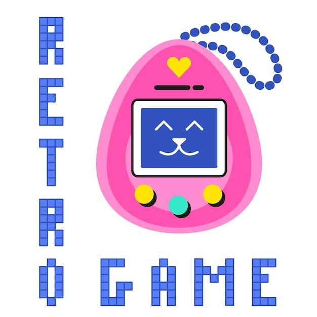 Retro Tamagotchi Virtual Pet Toy with Playful Design | Jiffy Designs