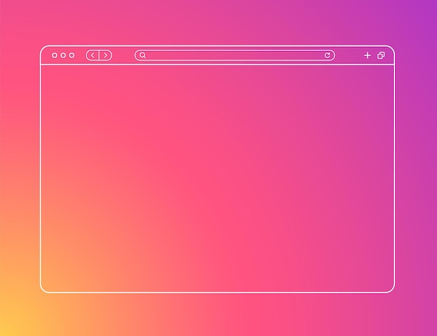Vibrant Gradient Browser Window Template | Jiffy Designs