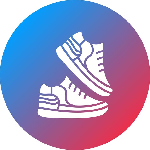 Vibrant Sneaker Icon for Versatile Design Needs | Jiffy Designs