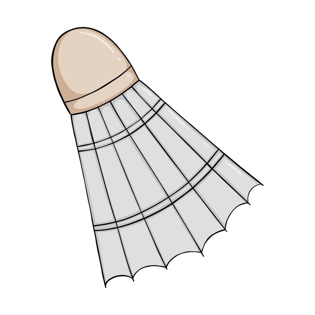 Elegant Badminton Shuttlecock with Intricate Feather Design | Jiffy Designs