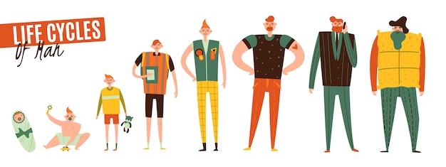 Vibrant Collection of Stylized Life Cycle Illustrations | Jiffy Designs