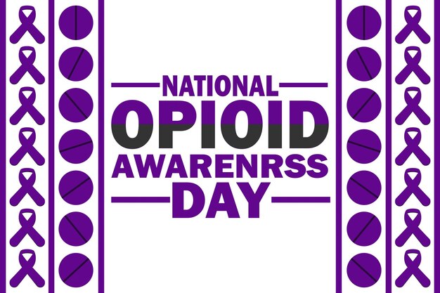 Purple Ribbons and Circles for National Opioid Awareness Day | Jiffy ...