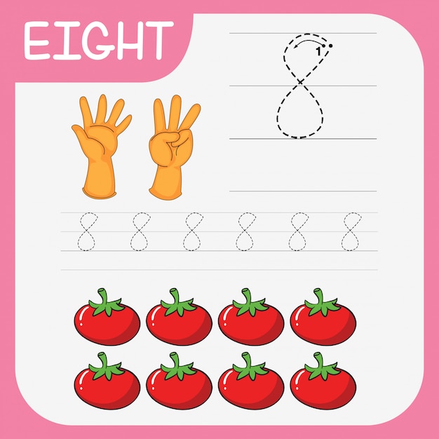Illustrated Learning Sheet with Numbers and Counting Objects | Jiffy ...