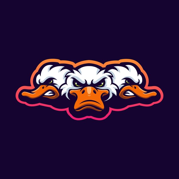 Fierce Mascot Logo with Powerful Brow and Piercing Eyes | Jiffy Designs