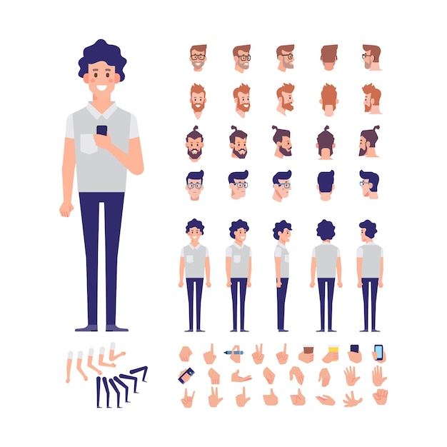 Diverse Character Creation Kit with Customizable Facial Features and ...