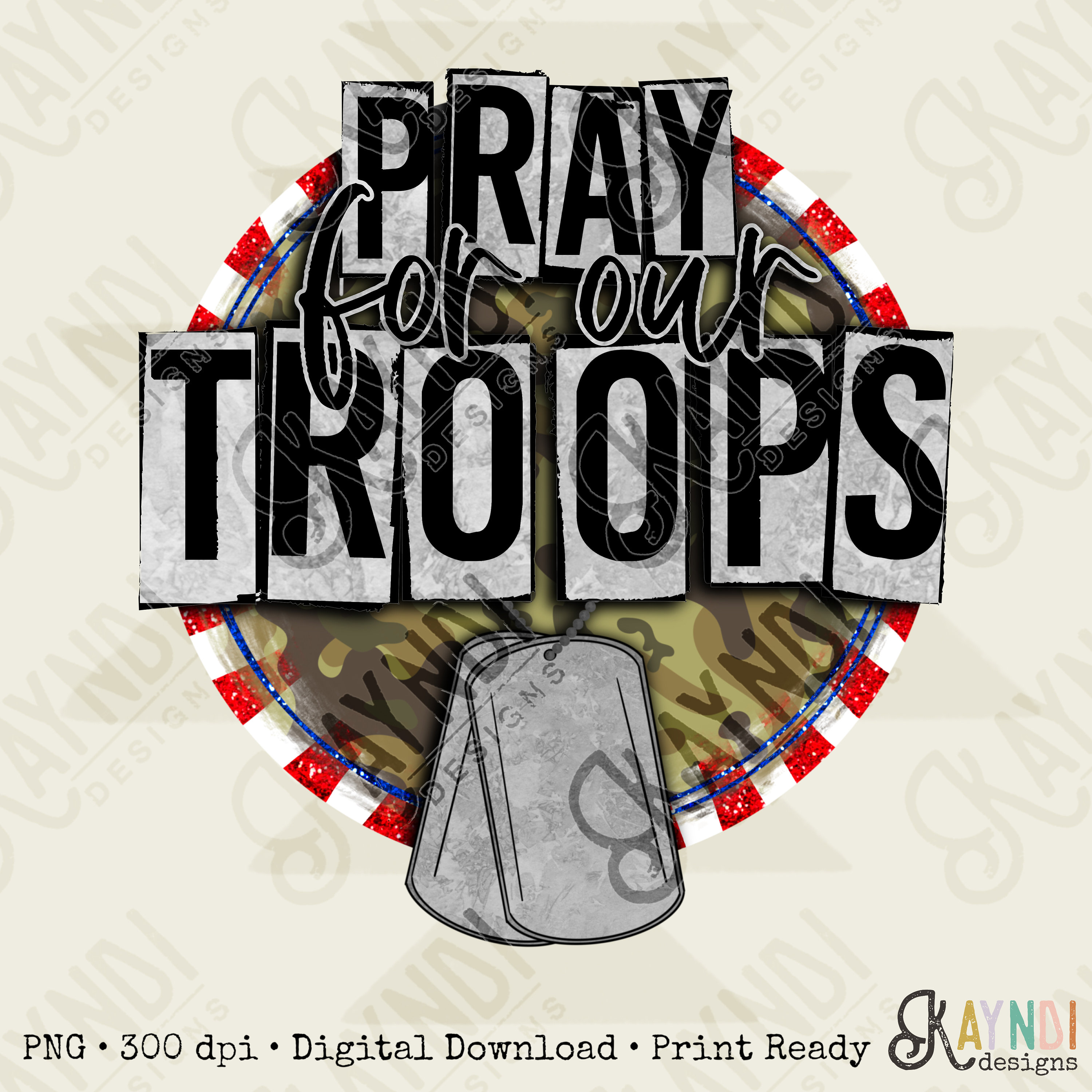 Support Our Troops Sublimation Design PNG Digital Download Printable ...