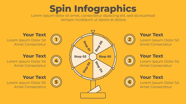 Vibrant Spin Infographic with Detailed Circular Design | Jiffy Designs